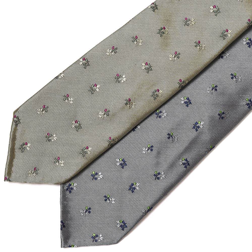 Atto Vannucci（アット ヴァンヌッチ）シルクツイルボタニカルジャガードスフォデラートタイ 2sf-50300/503023 ...