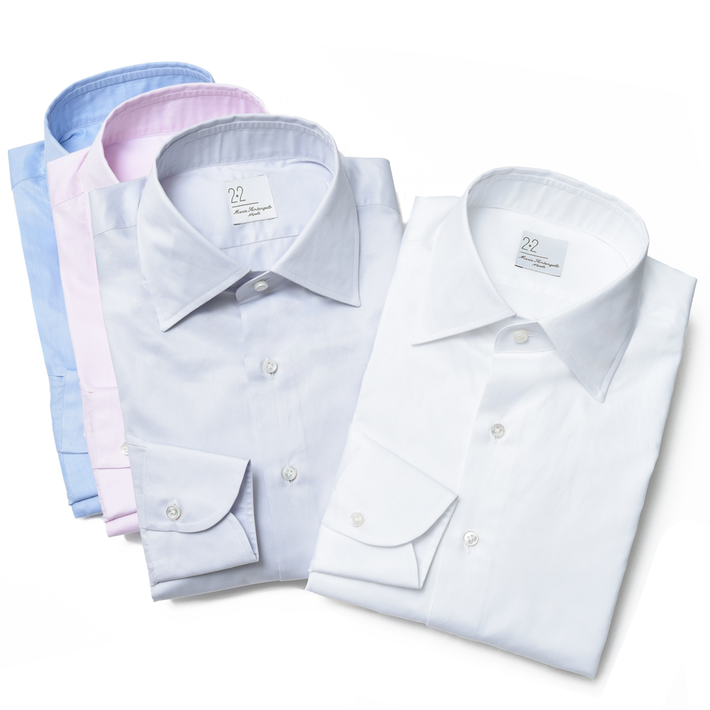 Maria Santangelo（マリア サンタンジェロ）コットンツイルセミワイドカラーシャツ Be/ENZO-FRANCO/PR08 11142204115｜guji online shop ...